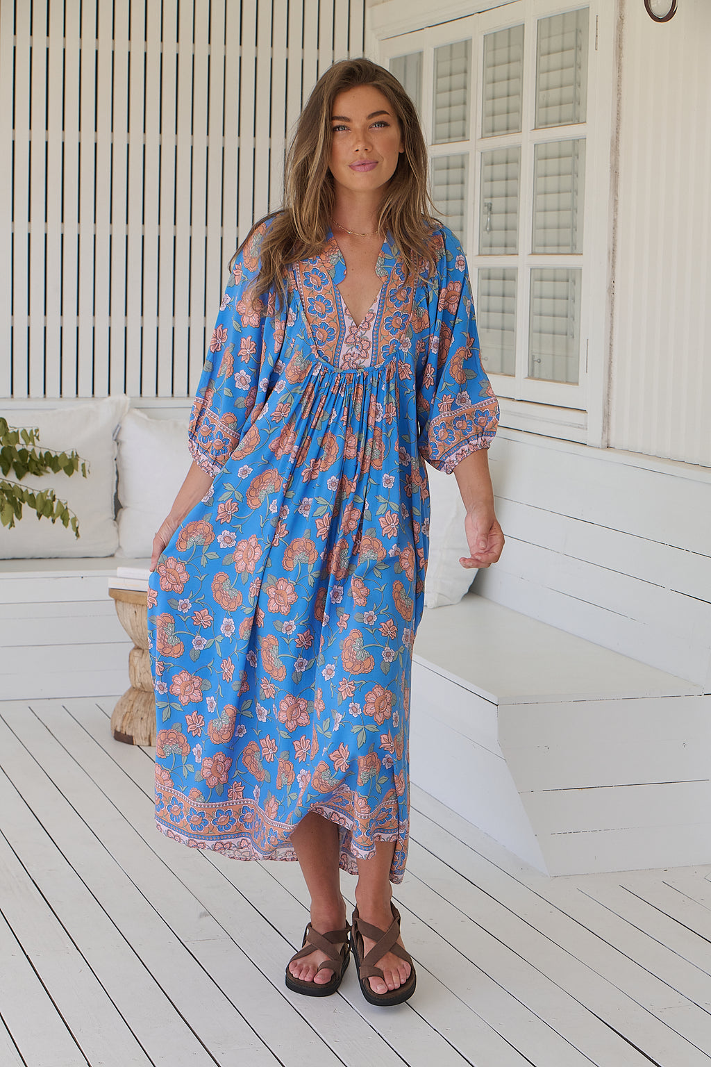 JAASE - BOHEME MIDI DRESS - SUNSEEKER – Aviva Parfumerie